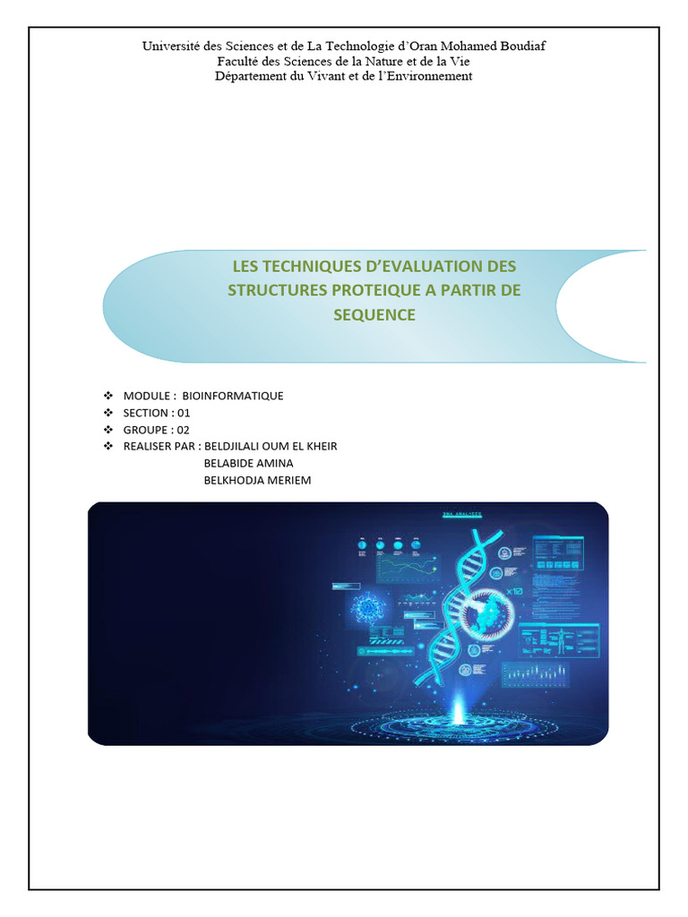 Techniques d'Évaluation des Structures Protéiques | PDF | Protéines ...