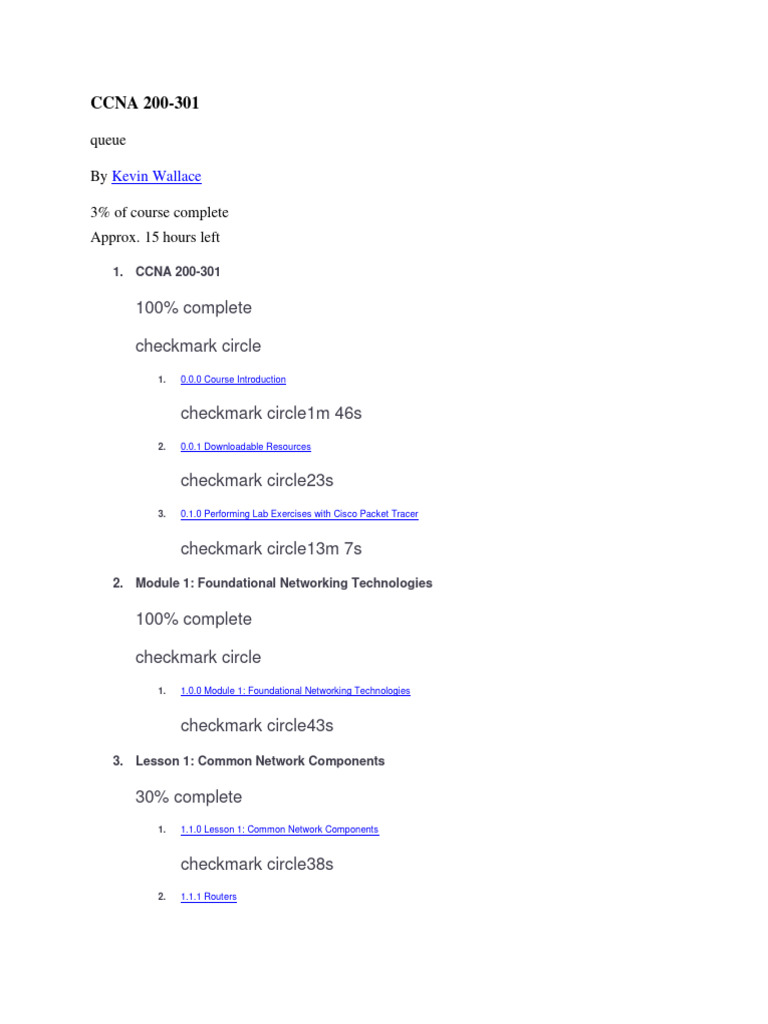 CCNA 200-301 Contents | PDF | I Pv6 | Computer Network