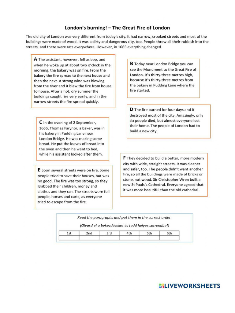 Great Fire Reading | PDF