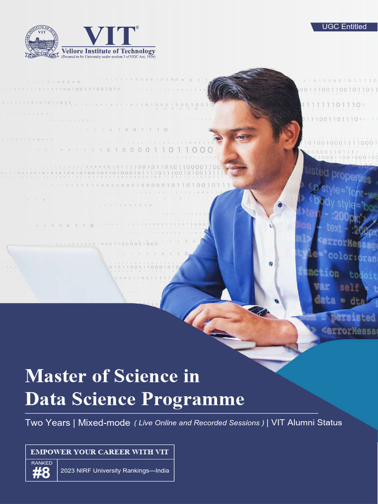 VIT Online M.Sc. in Data Science | PDF | Analytics | Data Science