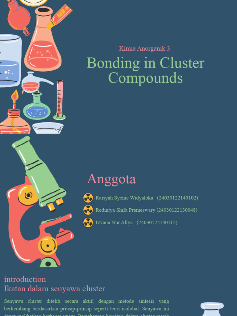 Bab 15 (Kel 18) - Bonding in Cluster Compounds | PDF