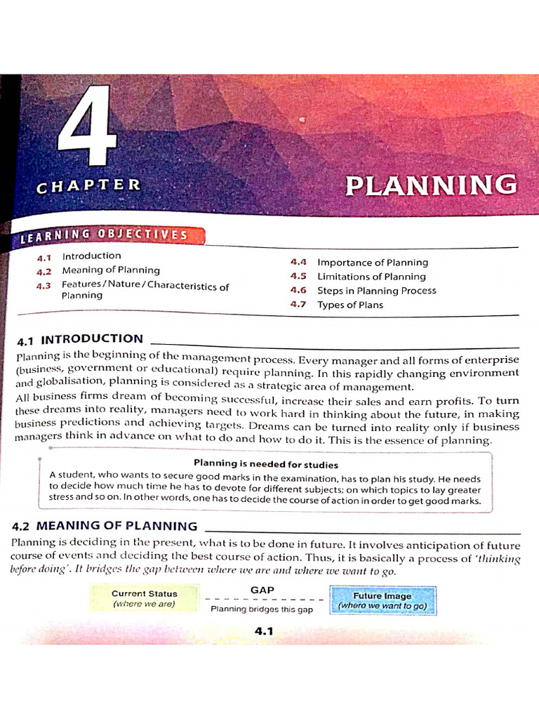 CH 04 Planning | PDF