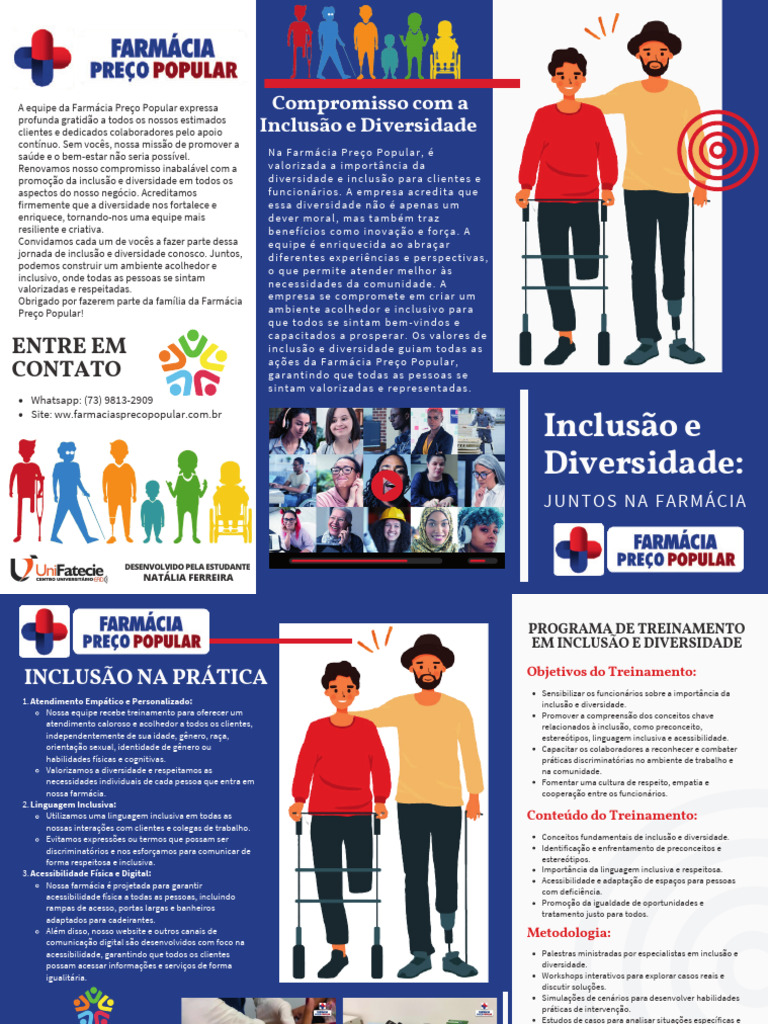 Inclusão e Diversidade na Farmácia | PDF | Acessibilidade | Psicologia Social