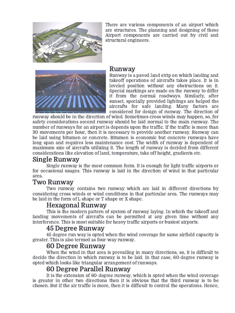 Key Components of Airport Design | PDF | Runway | Airport