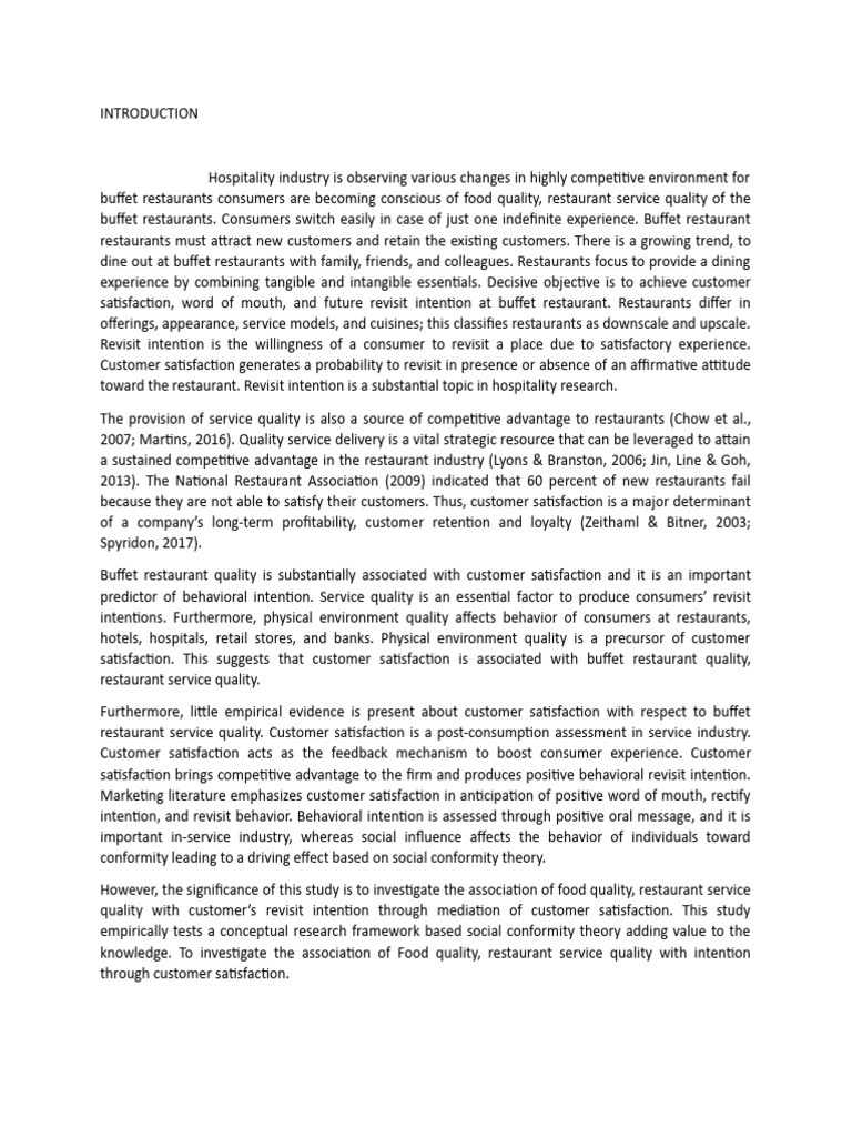 Introduction | PDF | Customer Satisfaction | Customer