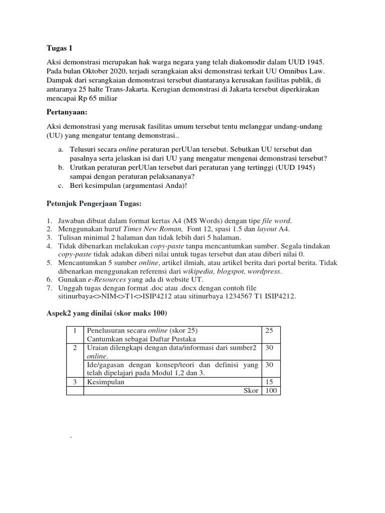Tugas 1 - ISIP4212 - 20212 | PDF | Seni