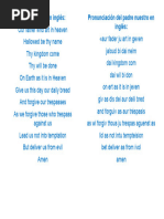 Our Father Prayer in Multiple Languages | PDF | Lord's Prayer ...