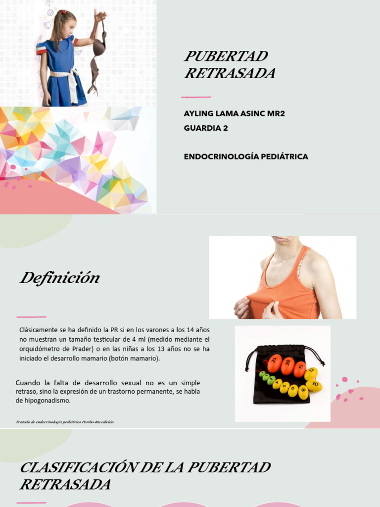Pubertad Retrasada y Hipogonadismos | PDF | Pubertad | Testosterona