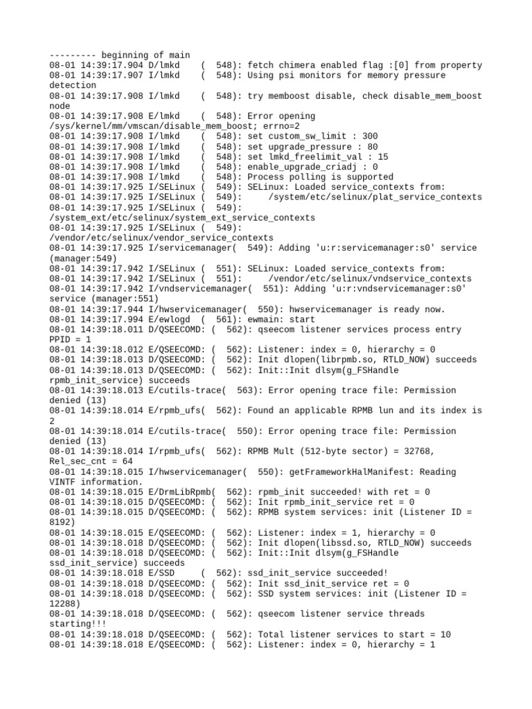 Logcat Prev CSC Log | PDF | Encryption | Computer Engineering