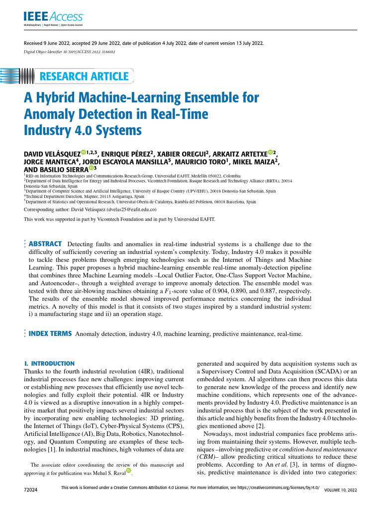 A Hybrid Machine-Learning Ensemble For Anomaly Detection in Real-Time ...
