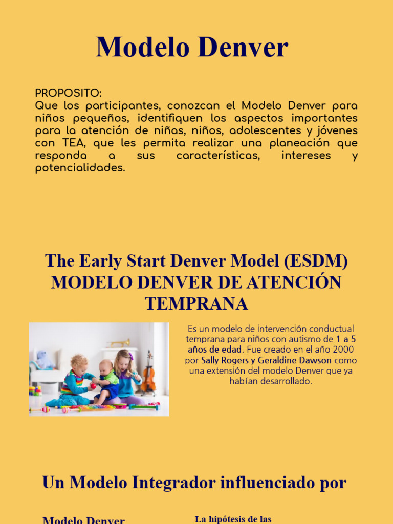 Modelo Denver | PDF | Espectro autista | Plan de estudios