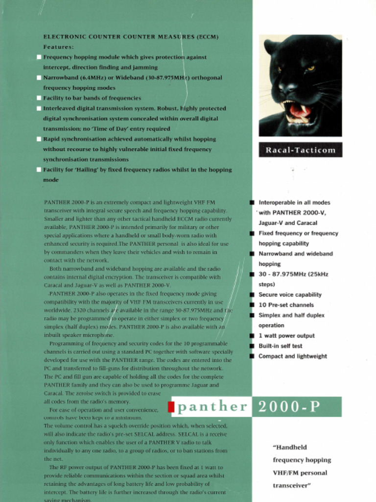 Panther P Brochure | PDF