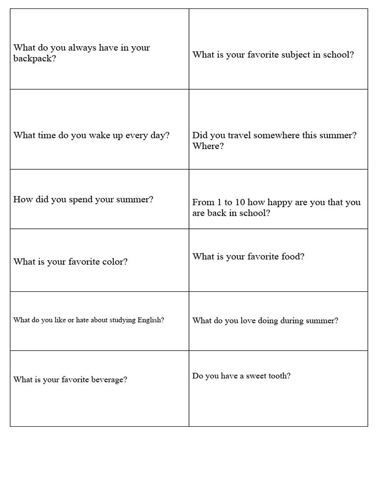 Student Life & Preferences Survey | PDF | Self-Improvement