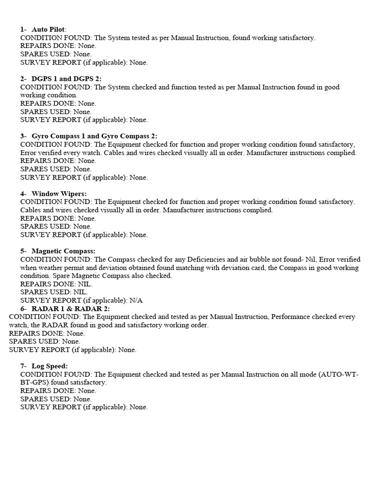 Guidance For Job Cards Update Maintainance | PDF | Calibration | Equipment