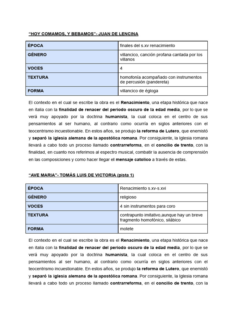 Historia de La Música | PDF | Contrarreforma | Musicología