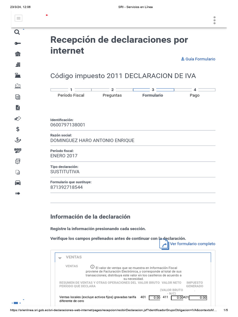 Sri - Clase 6 Declaracion Iva | PDF | Impuesto al valor agregado | Impuestos