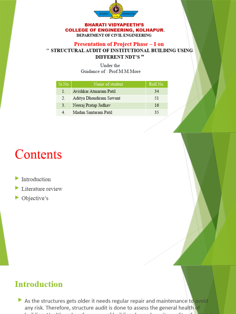 Neeraj Project Presentation-1 | PDF | Audit | Bridge
