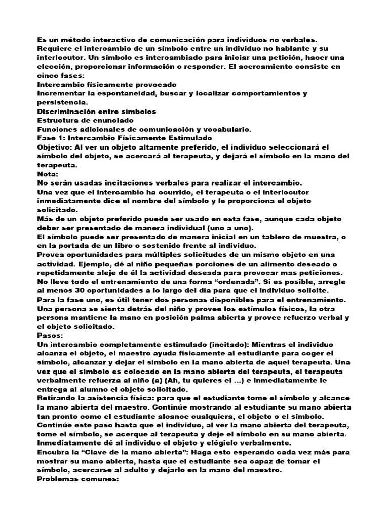 Pecs Resumen | PDF | Comunicación | Los símbolos
