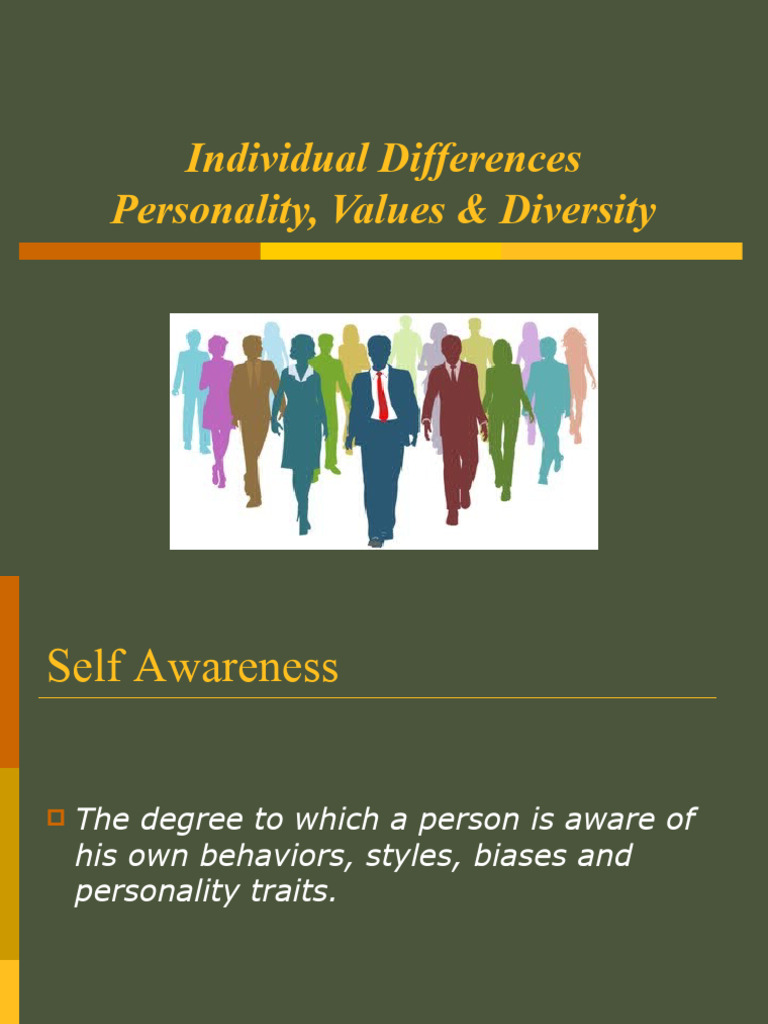 Individual Differences Values and Personality | PDF | Cognition | Psychology
