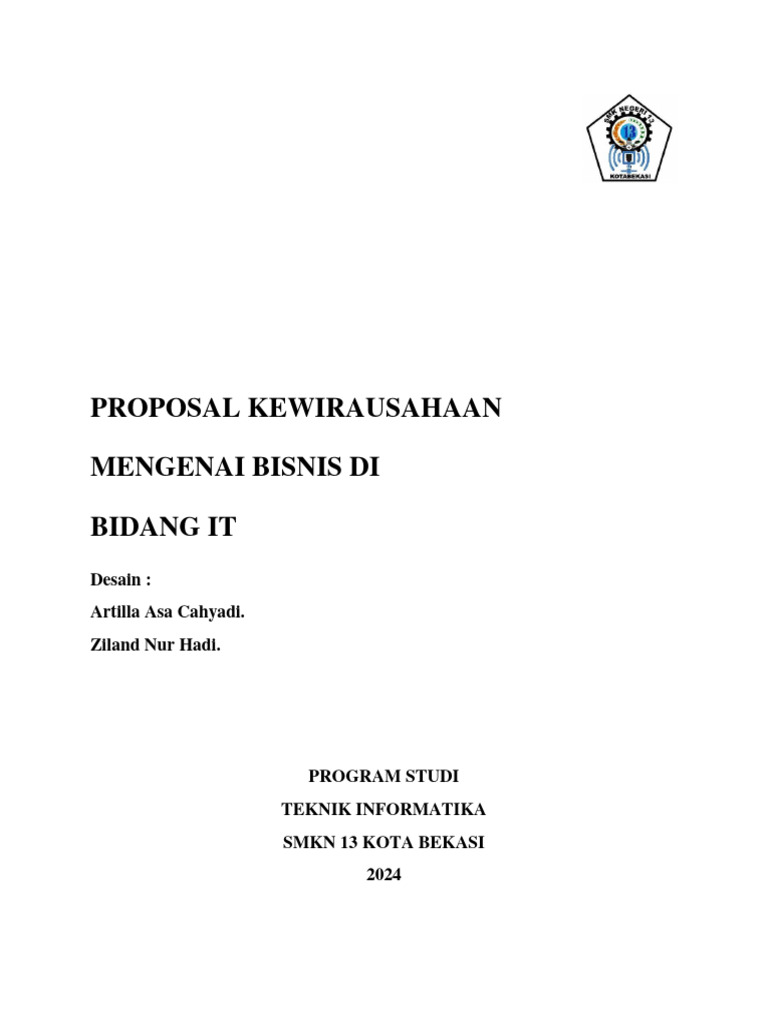 Proposal Bisnis Camilan Basreng IT | PDF | Karier & Perkembangan | Ilmu ...