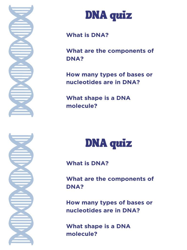 Dna Quiz | PDF