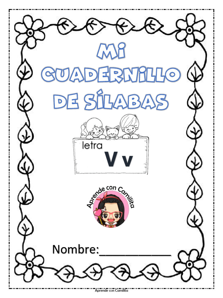 15 Cuadernillo Letra V Aprende Con Camilita | Descargar gratis PDF ...