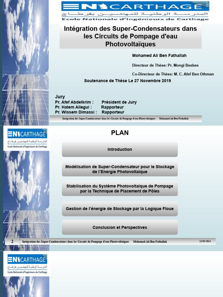 Presentation de Thèse | PDF | Stockage de l'énergie | Condensateur