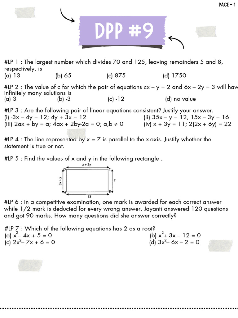 DPP#9 16303 16300890274 | PDF | Teaching Methods & Materials