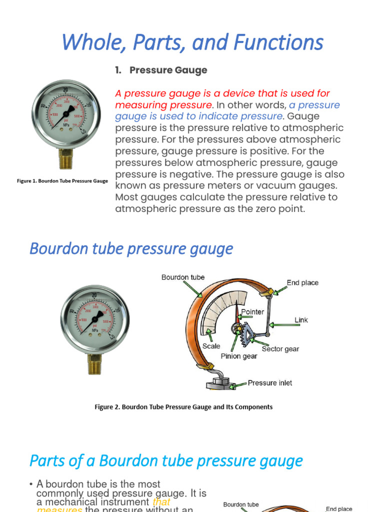 Whole, Parts, and Functions - Worksheet - Mechanics | PDF | Pressure ...