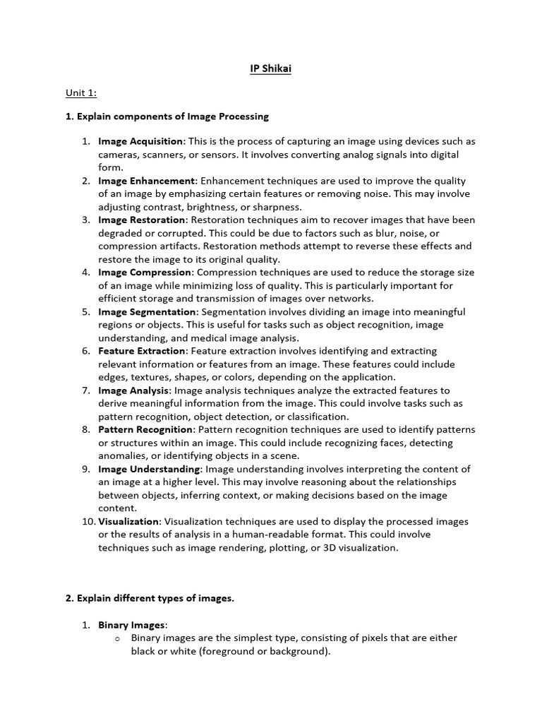 IP Shikai | PDF | Raw Image Format | Analog To Digital Converter