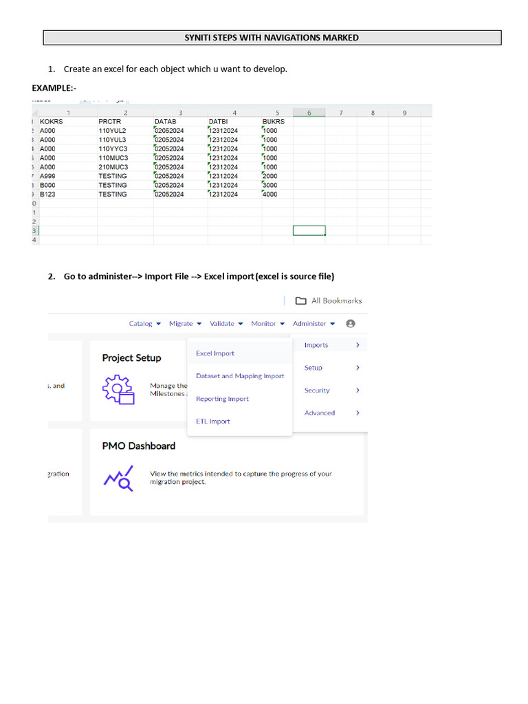 Steps in Syniti ADMM For Development | PDF | Table (Database ...