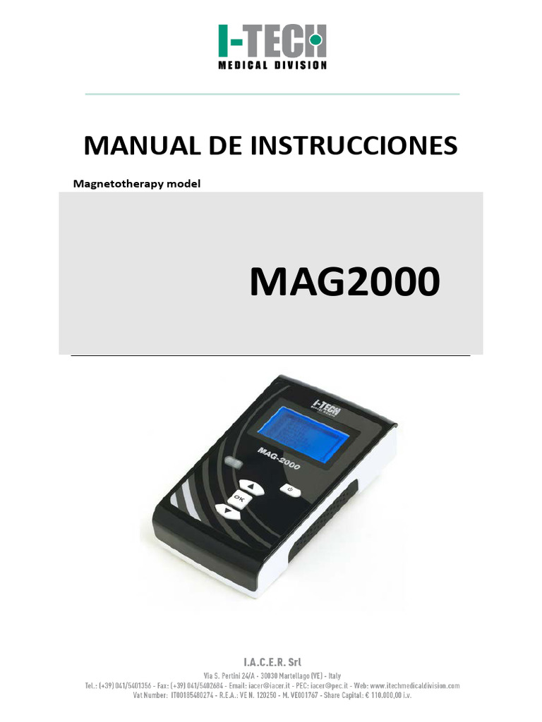 Mag2000 Manual de Uso | PDF | Residuos | Corriente eléctrica