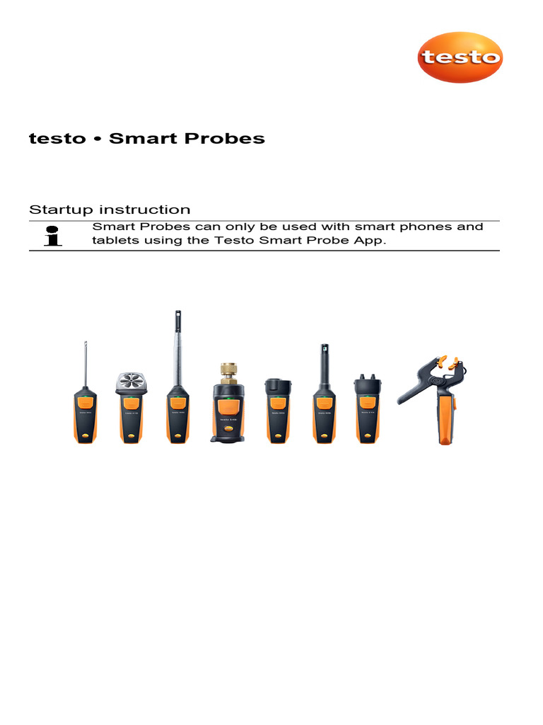Testo 549i Startup Instruction | PDF | Bluetooth | Federal ...