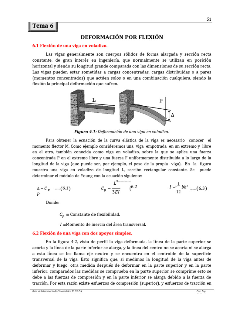 Deformación Por Flexión | PDF | Calor | Temperatura