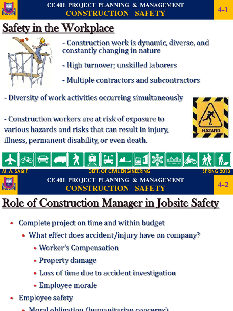 [Topic 4] Construction Safety | PDF | Occupational Safety And Health ...