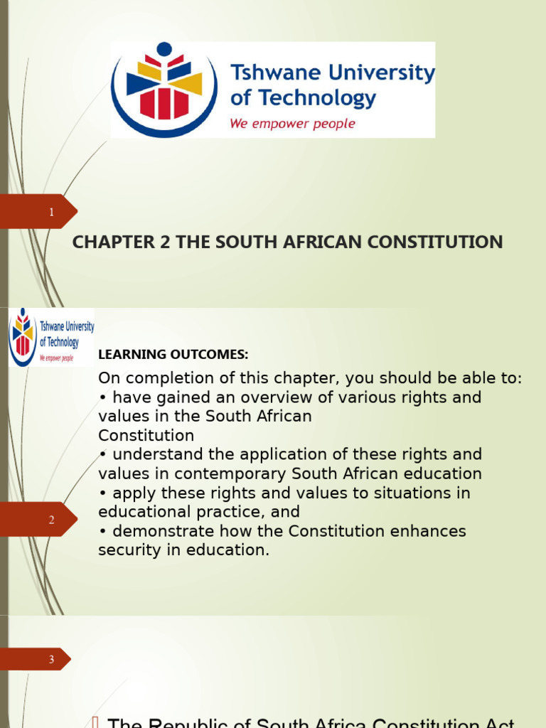 Chapter 2 Constitutional | PDF | Constitution | Justice