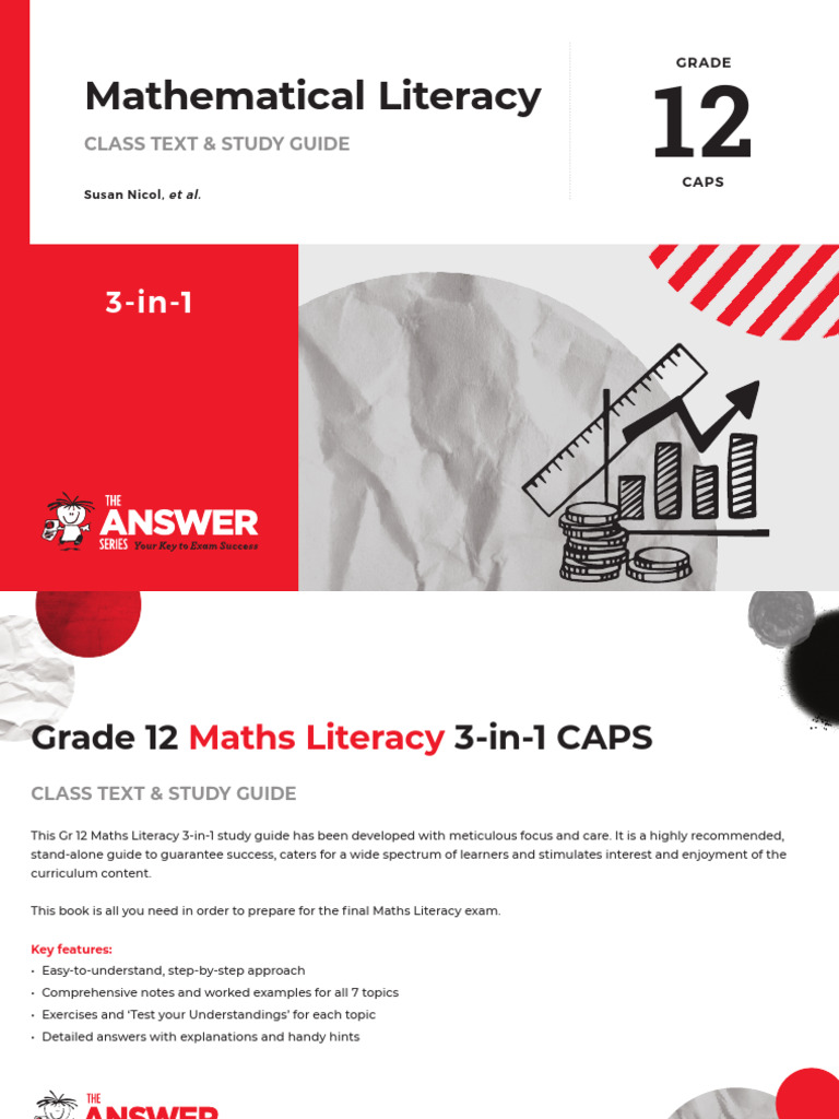 GR 12 Maths Lit 3 in 1 Extracts | PDF | Pie Chart | Histogram
