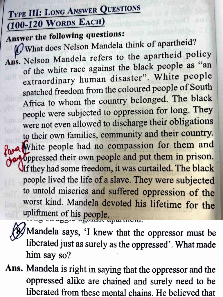 Nelson Mandela - Class X | PDF | Politics And Race | Discrimination ...