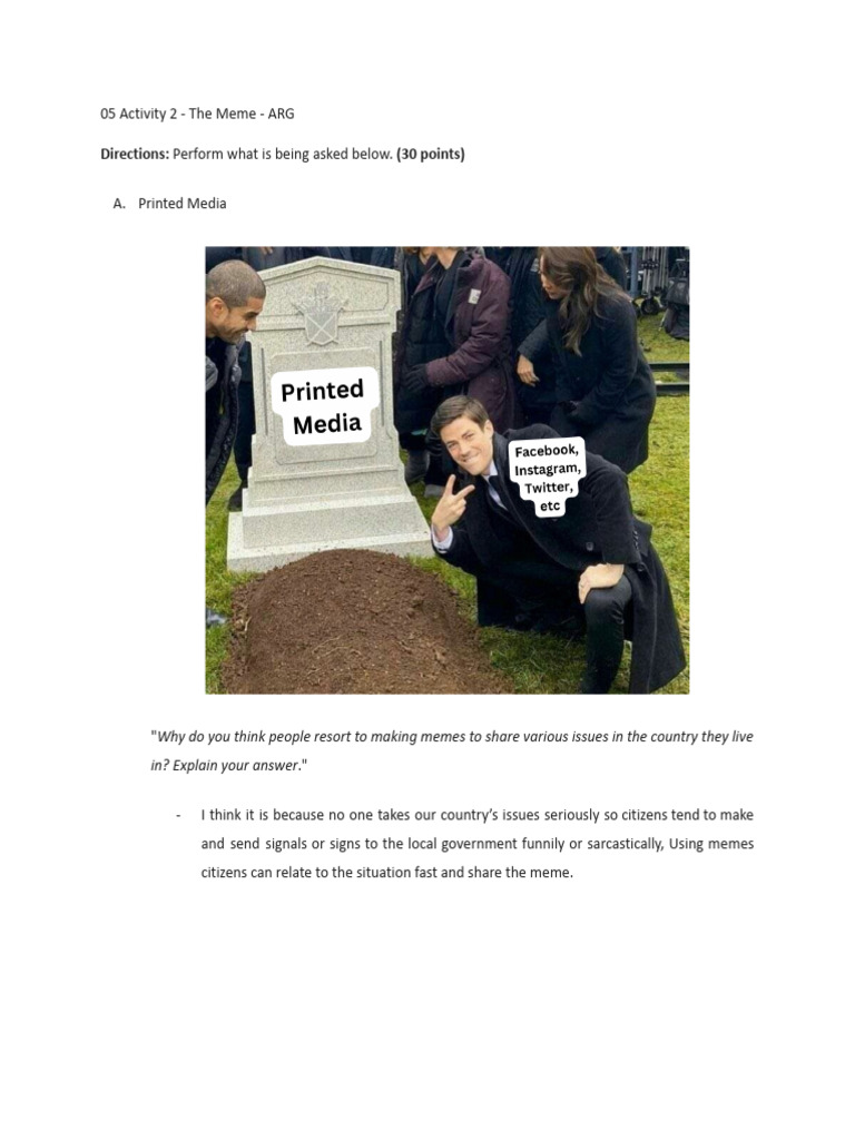 05 Activity 2 - The Meme - ARG | PDF