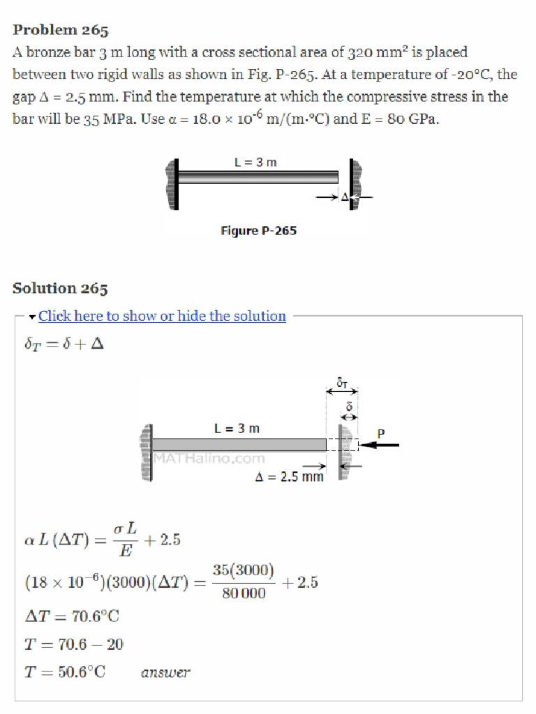 Mathalino Thermal Expansion | PDF