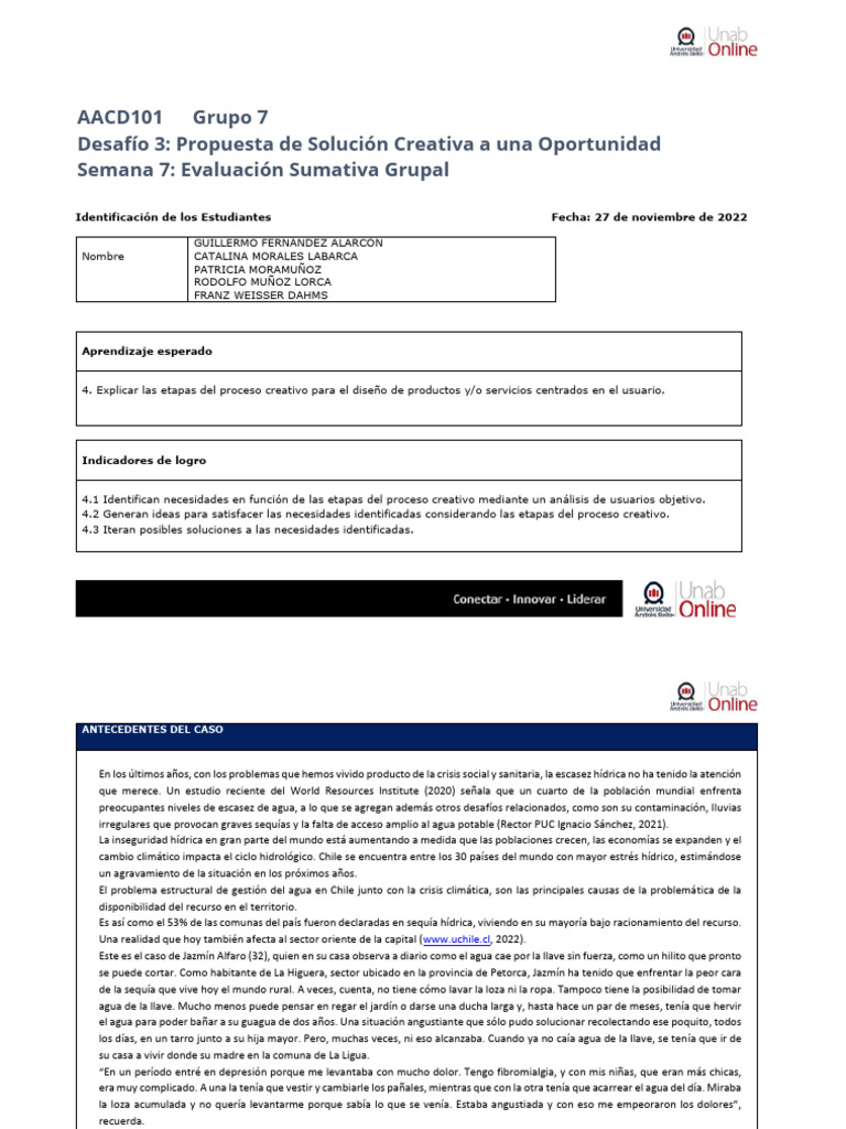 Grupo 7 | PDF | Agua | Recursos hídricos