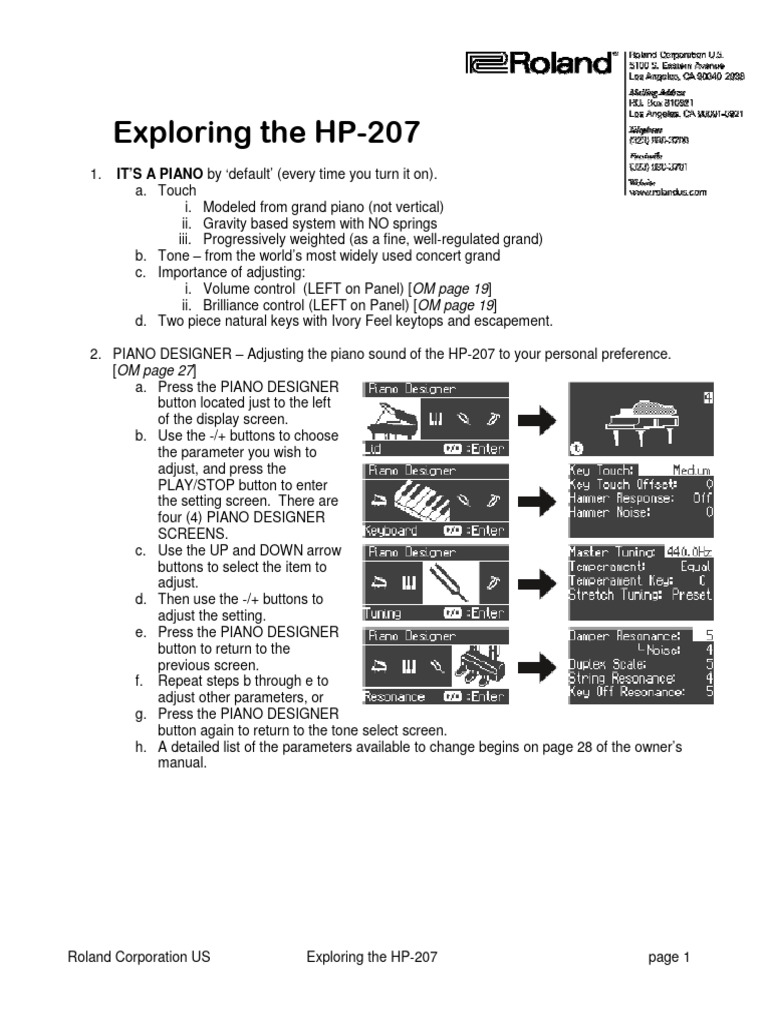 Exploring_the_HP-207 | PDF | Usb Flash Drive | Piano