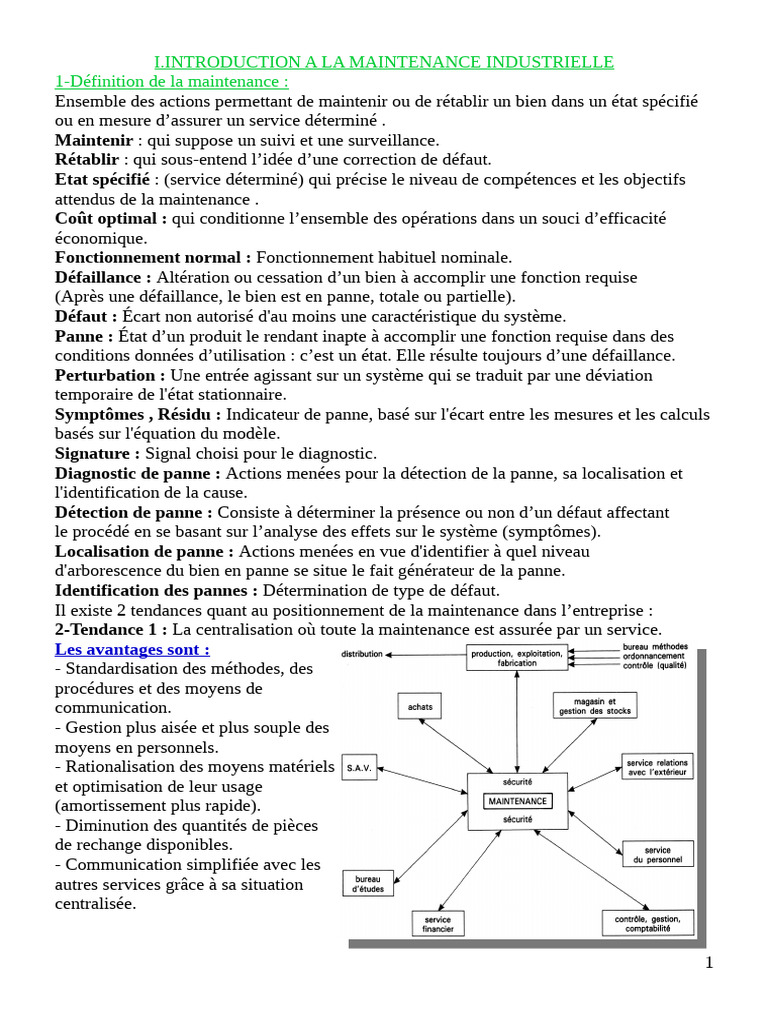 Introduction à la maintenance industrielle | PDF | Affaires | Ordinateurs