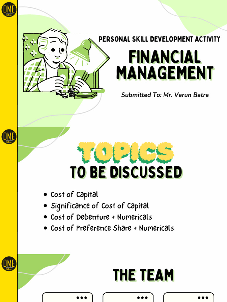 FM PSDA Presentation | Download Free PDF | Cost Of Capital | Loans