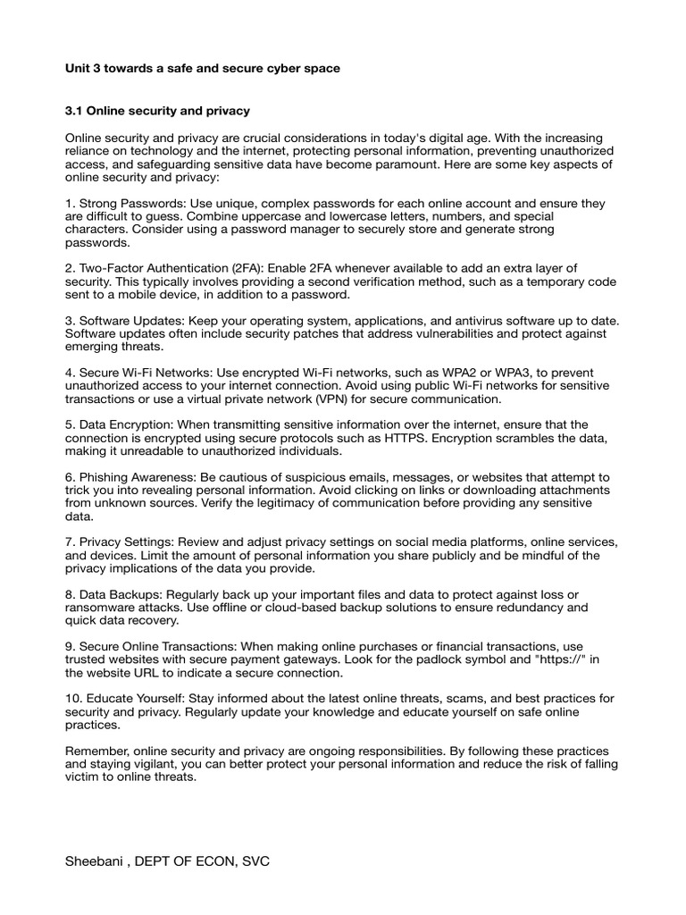 Unit 3 DE VAC | PDF | Malware | Security