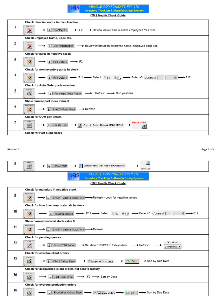 ITMS Health Check Guide and Report | PDF | Business | Computing