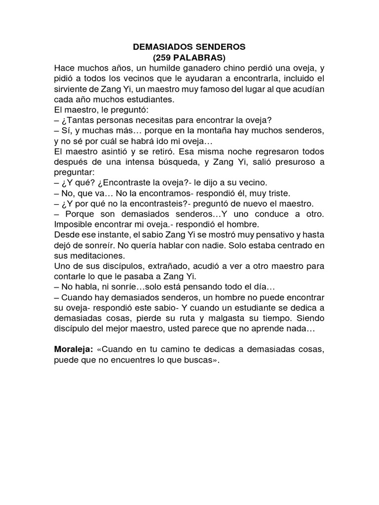La lección de Zang Yi sobre el enfoque | PDF