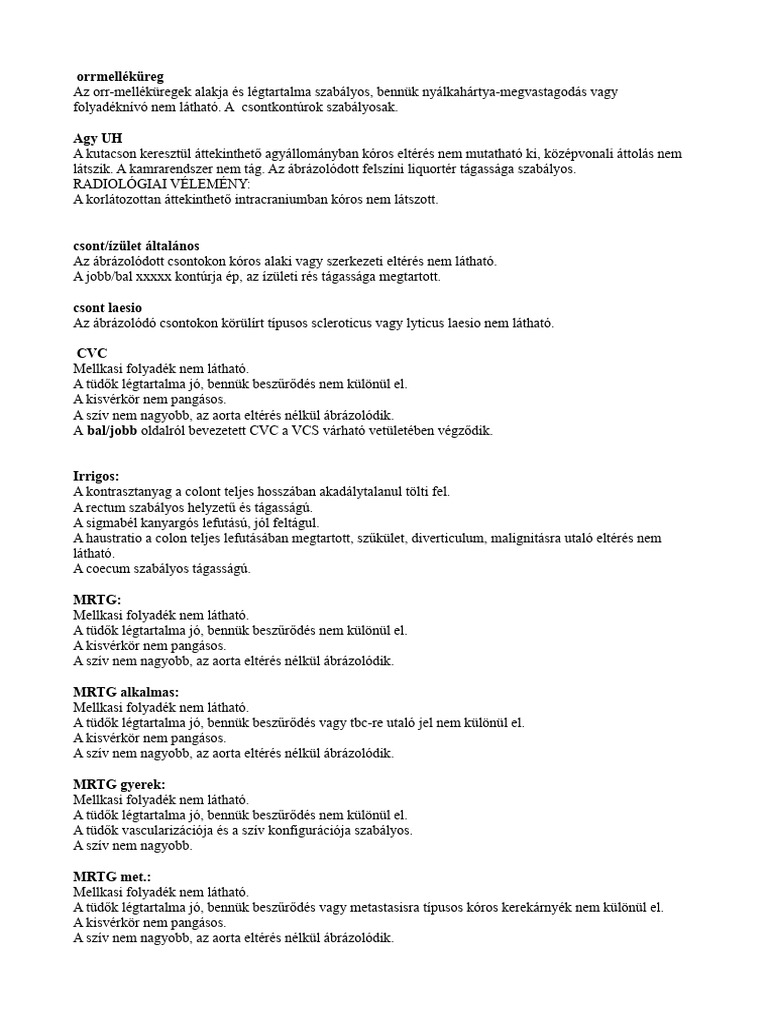 RTG UH Negativ | PDF