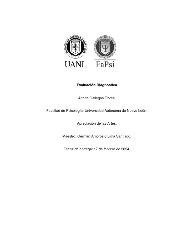 Evaluación Diagnostica - AGF | PDF