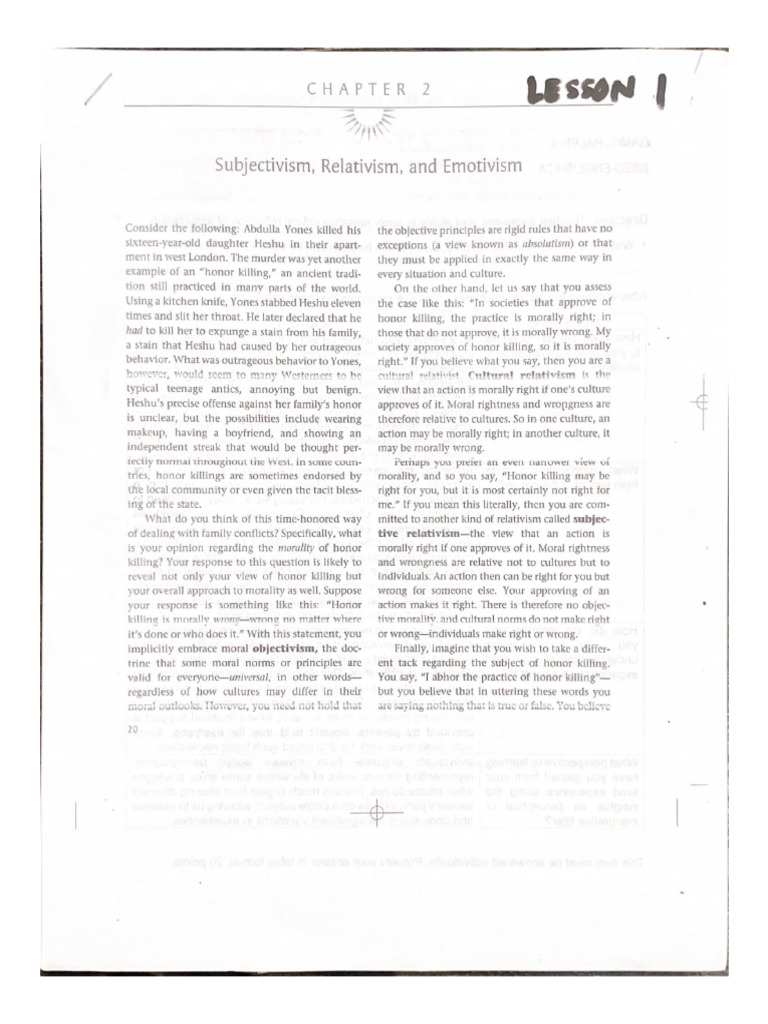 Subjectivism-Relativism-and-Emotivism | PDF